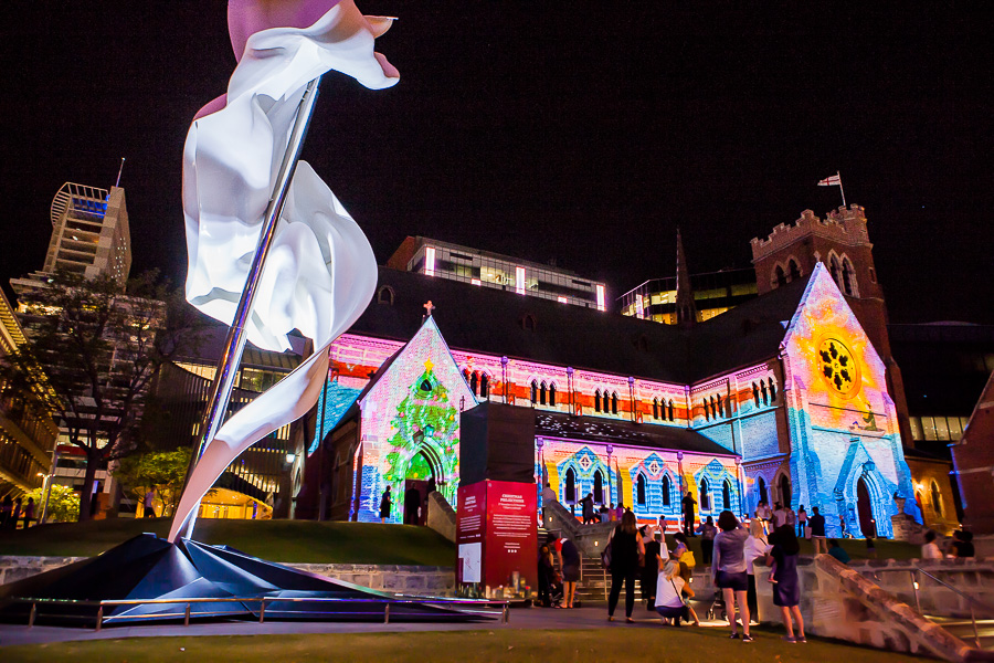 Christmas Projections - Cathedral Square