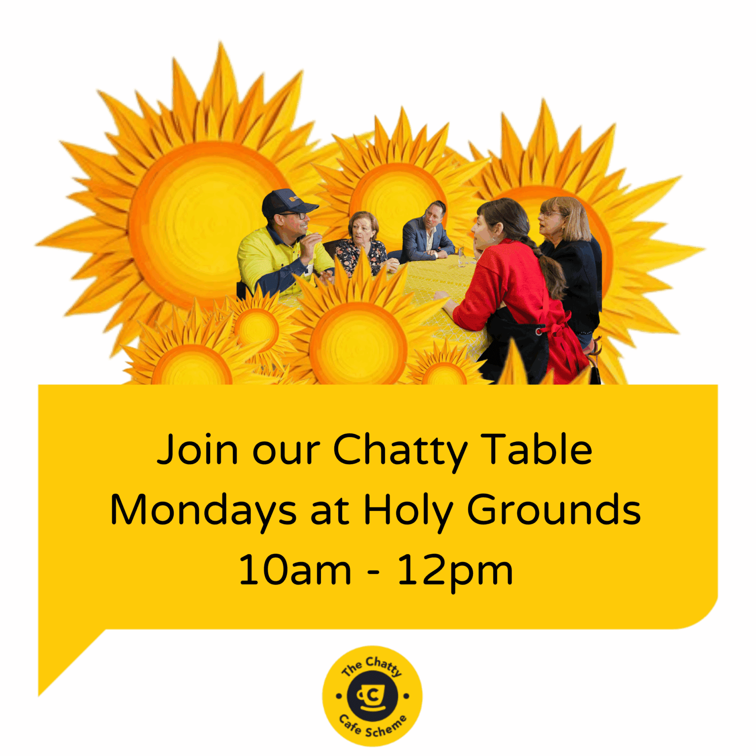 Chatty Cafe Mondays at Holy Grounds - Cathedral Square